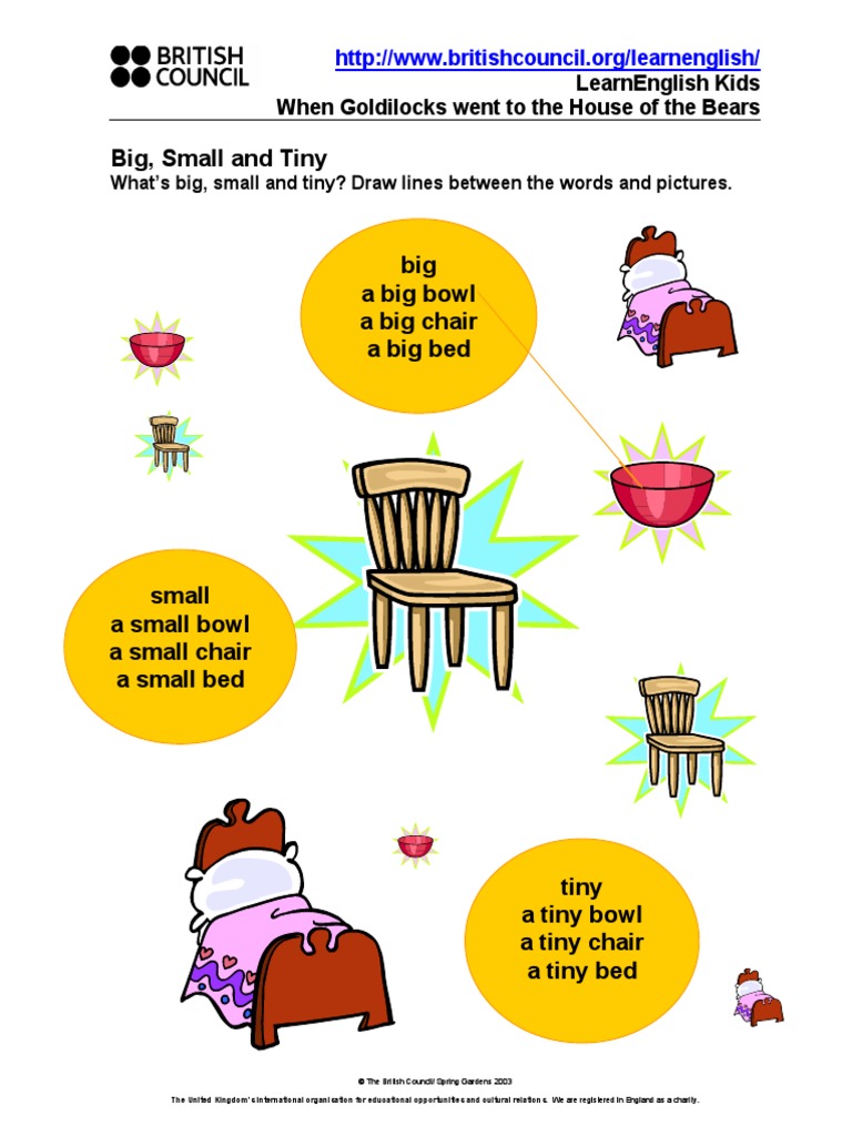 Kids Songs Goldilocks Activity | PDF