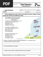Simulado 03 (L. P - 3º Ano) - Blog Do Prof. Warles | PDF