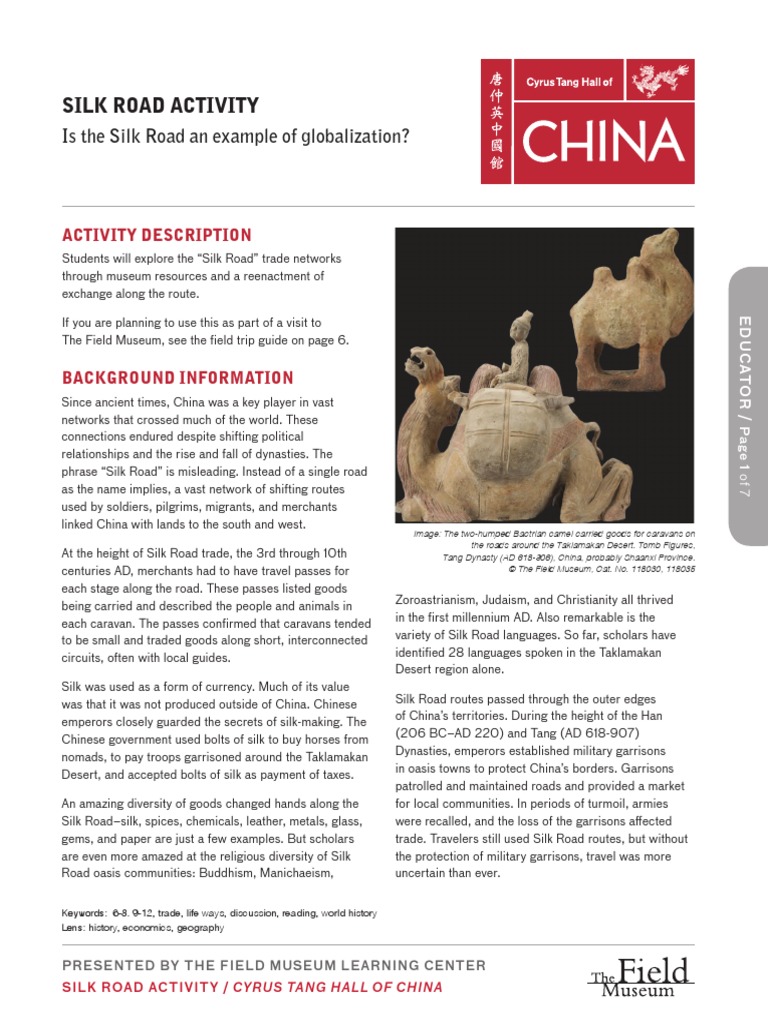 Silk Road Activity | Download Free PDF | Silk Road | Ivory