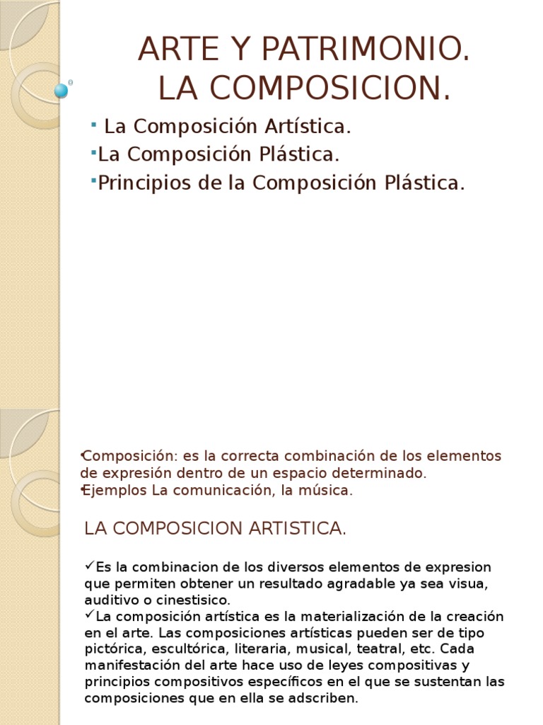 Principios de Composición Artística | PDF | Composición (artes visuales ...