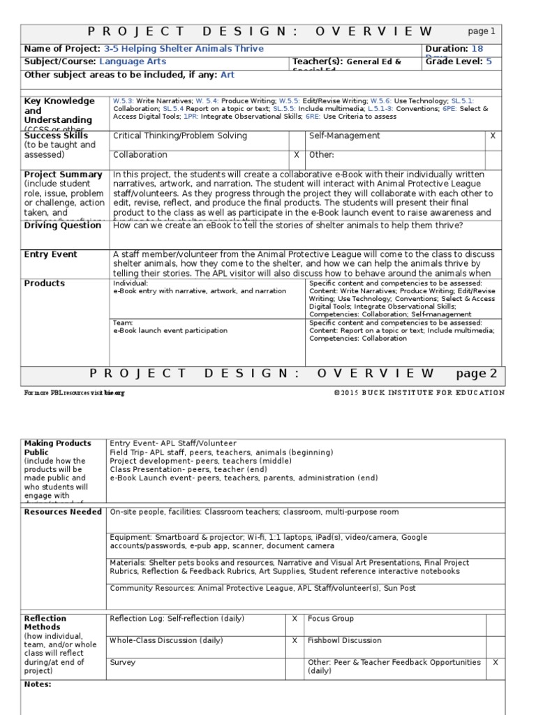 Project Design Overview | PDF | Educational Psychology | Education Theory