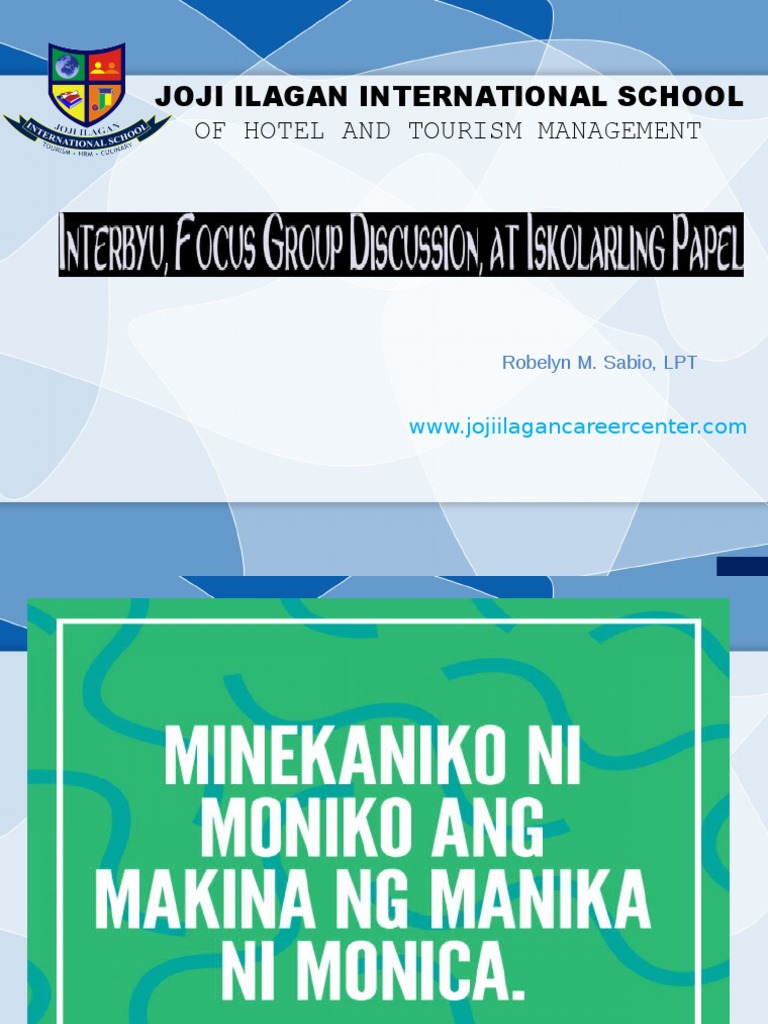 Interbyu at Iskolarling Papel | PDF