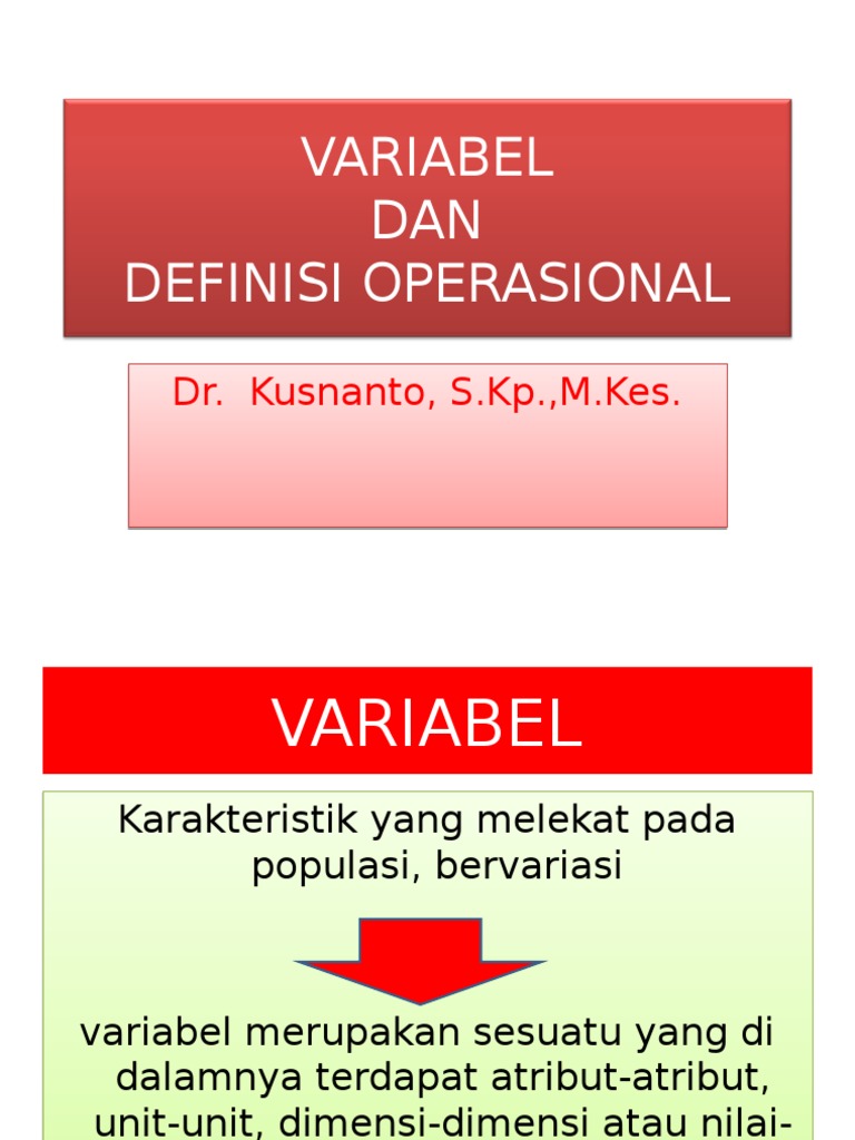 Variabel Penelitian | PDF | Pengembangan Diri