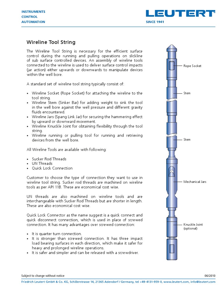 Slickline-Tools Catalog en Web PDF | PDF