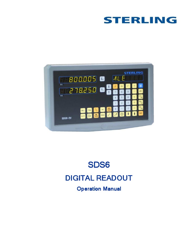 DRO SDS 6-3V Manual PDF | Download grátis PDF | Trigonometric Functions ...