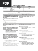 Pattern Lesson Plan 11 | PDF | Lesson Plan | Education Theory
