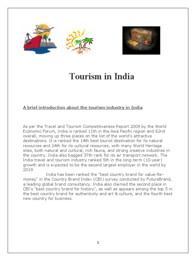 A Brief Introduction About The Tourism Industry in India | PDF | Brand ...