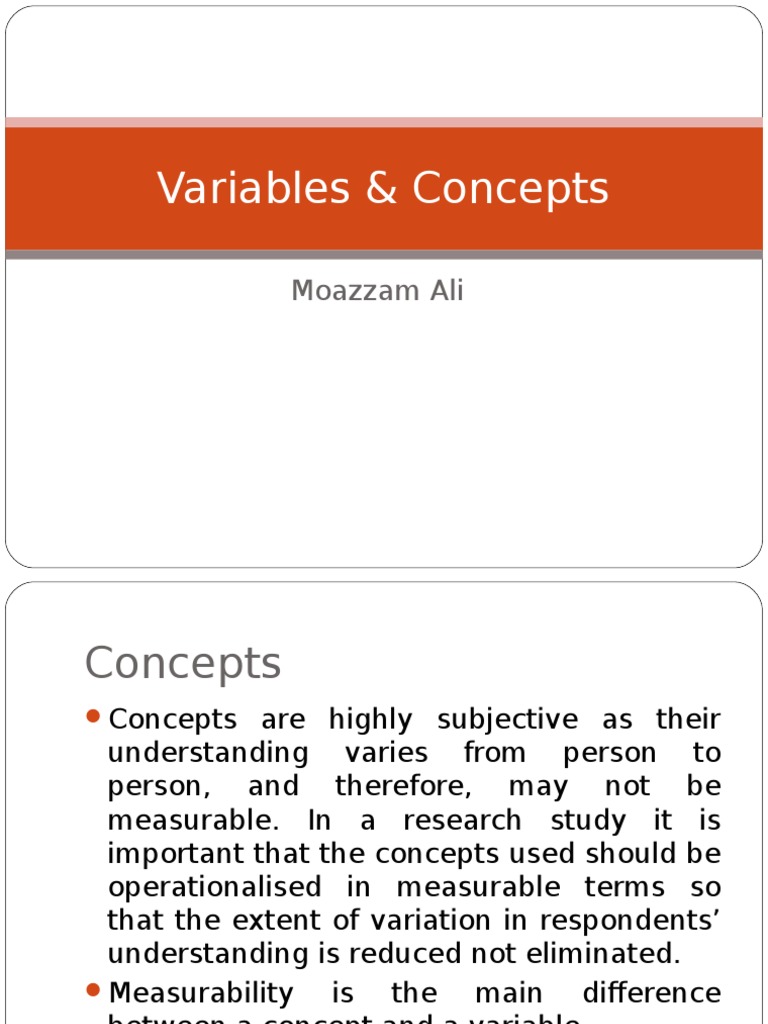 Operationalizing Concepts: Understanding the Relationship Between Concepts, Indicators, and ...