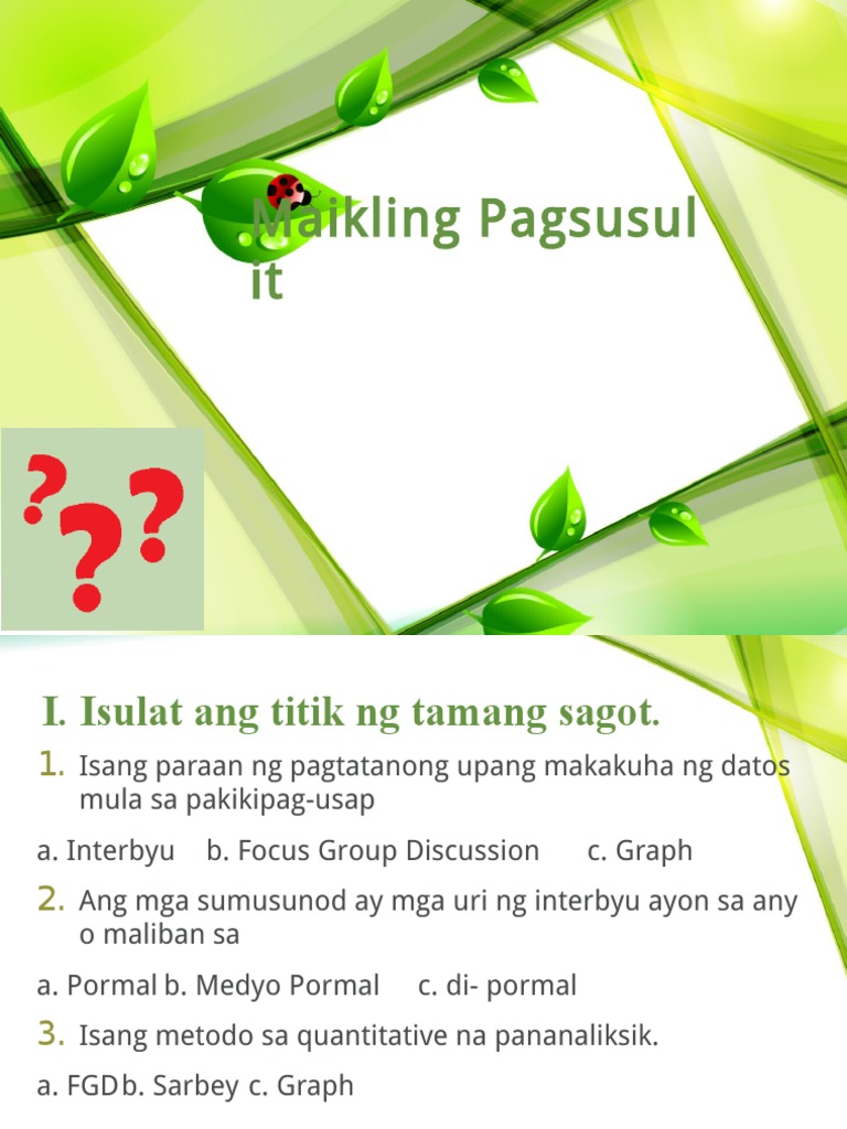 Maikling Pagsusulit Graph | PDF