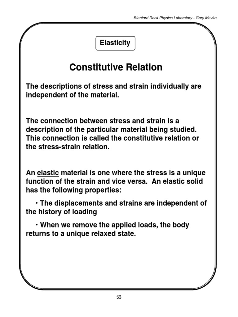 5 Elasticity PDF | PDF | Elasticity (Physics) | Linear Elasticity