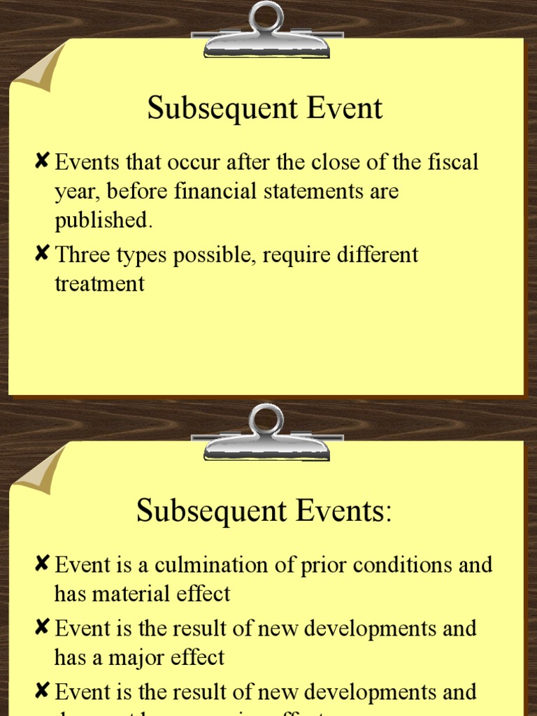Subsequent Events | PDF