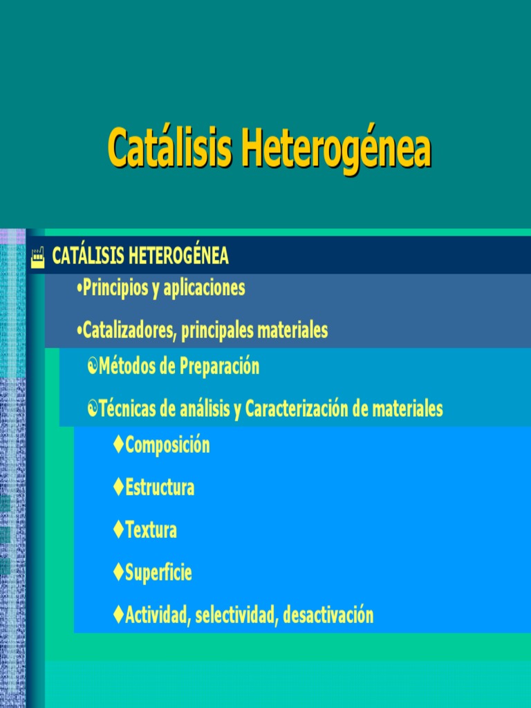 catalisis heterogenea.pdf | Catálisis | Adsorción