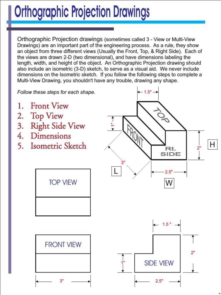 3view Drawings | PDF | Length | Space