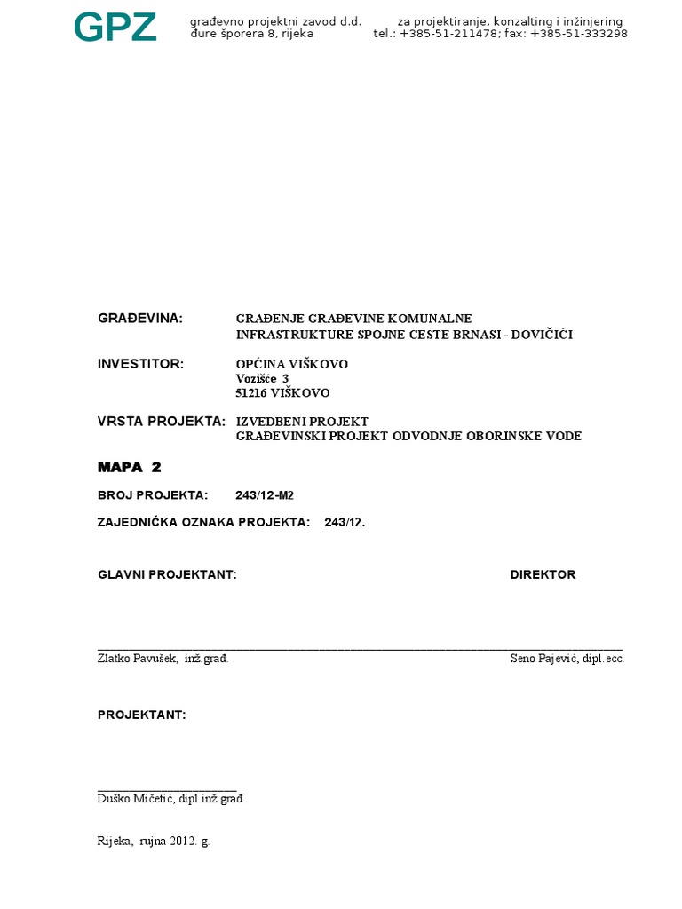 Oborinska Odvodnja 2013 09 19T14 38 PDF | PDF