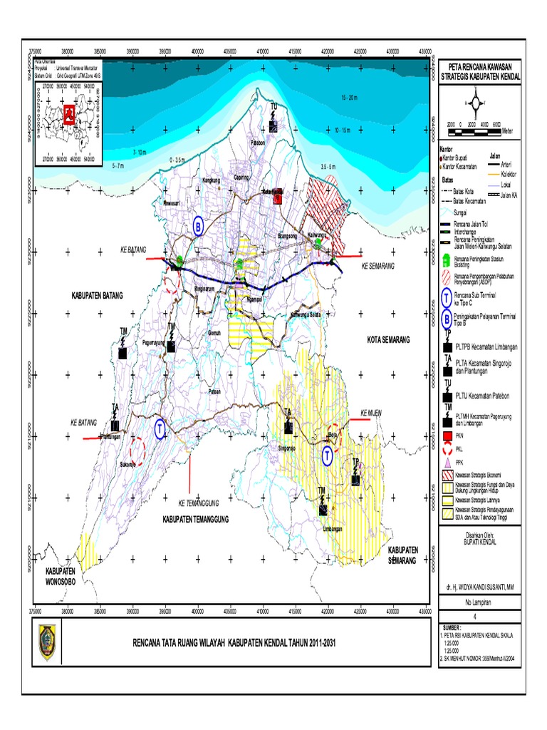 Peta Rencan Kawasan Strategis RTRW Kabupaten Kendal | PDF