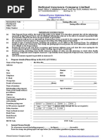 Proposal Form New India Mediclaim Policy | PDF | Insurance | Wellness