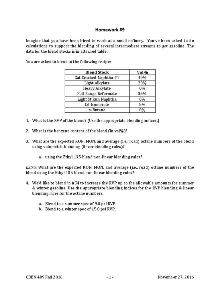 Homework 10 Solution | PDF | Chemical Process Engineering | Physical ...