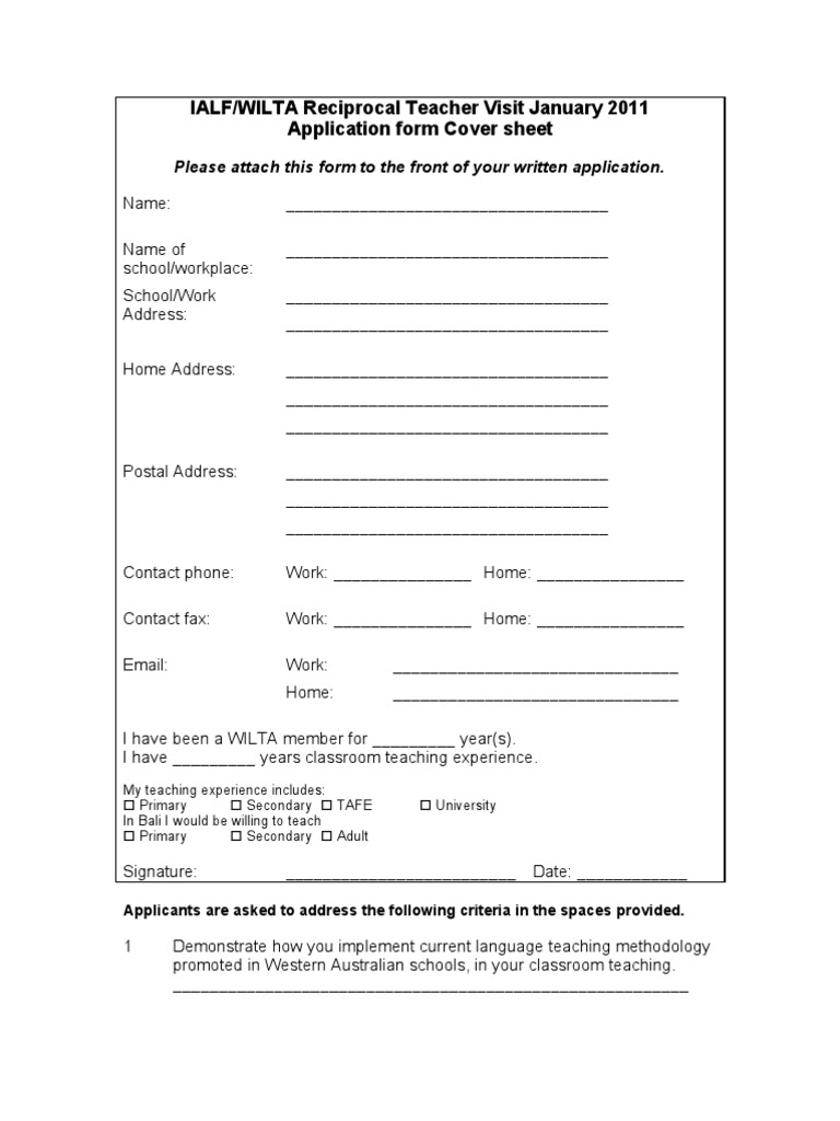 RTV Application Form To Bali 2011 | PDF | Education Theory | Psychotherapy