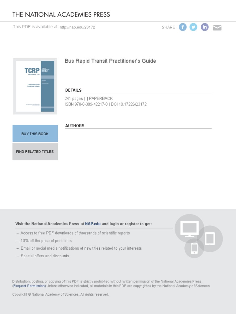 BRT Practitionars Guide | PDF | Light Rail | Public Transport