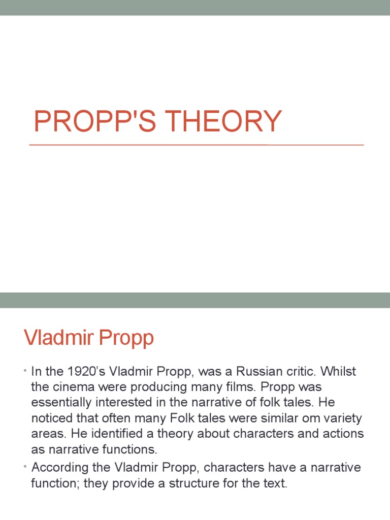 Propps Theory | PDF | Young Adult