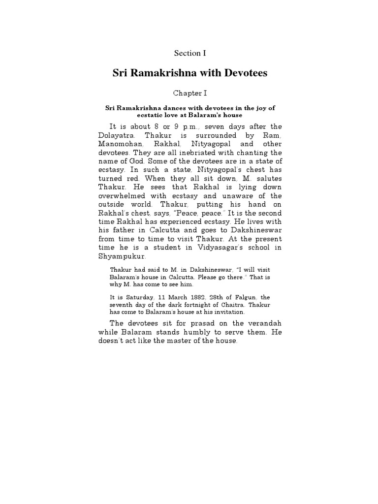 Kathamrita English 5 PDF | PDF | Ramakrishna | Bhakti