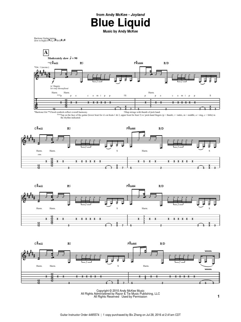 Blue Liquid: C#m11 E5 F#add4 B/D | Download Free PDF | Necked Lutes ...