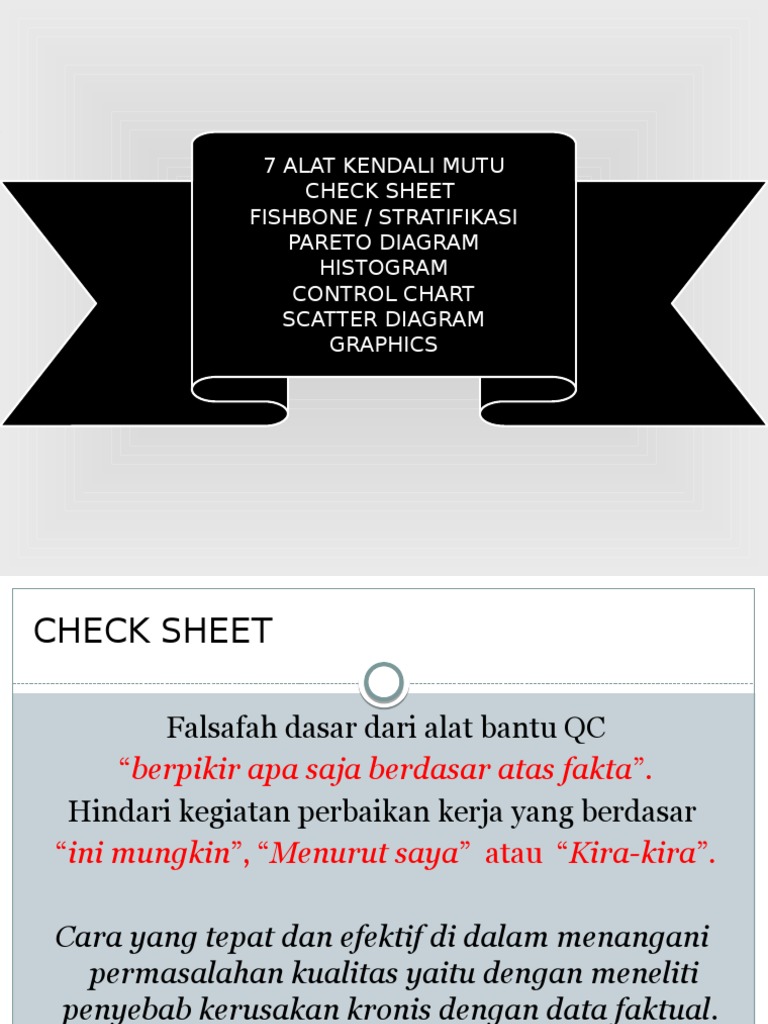 7 Alat Kendali Mutu | PDF