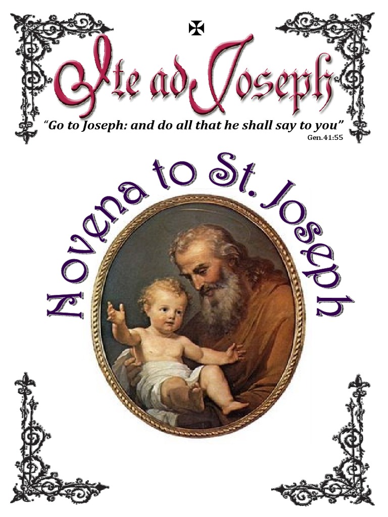 Novena To ST Joseph | PDF | Saint Joseph | Mary, Mother Of Jesus