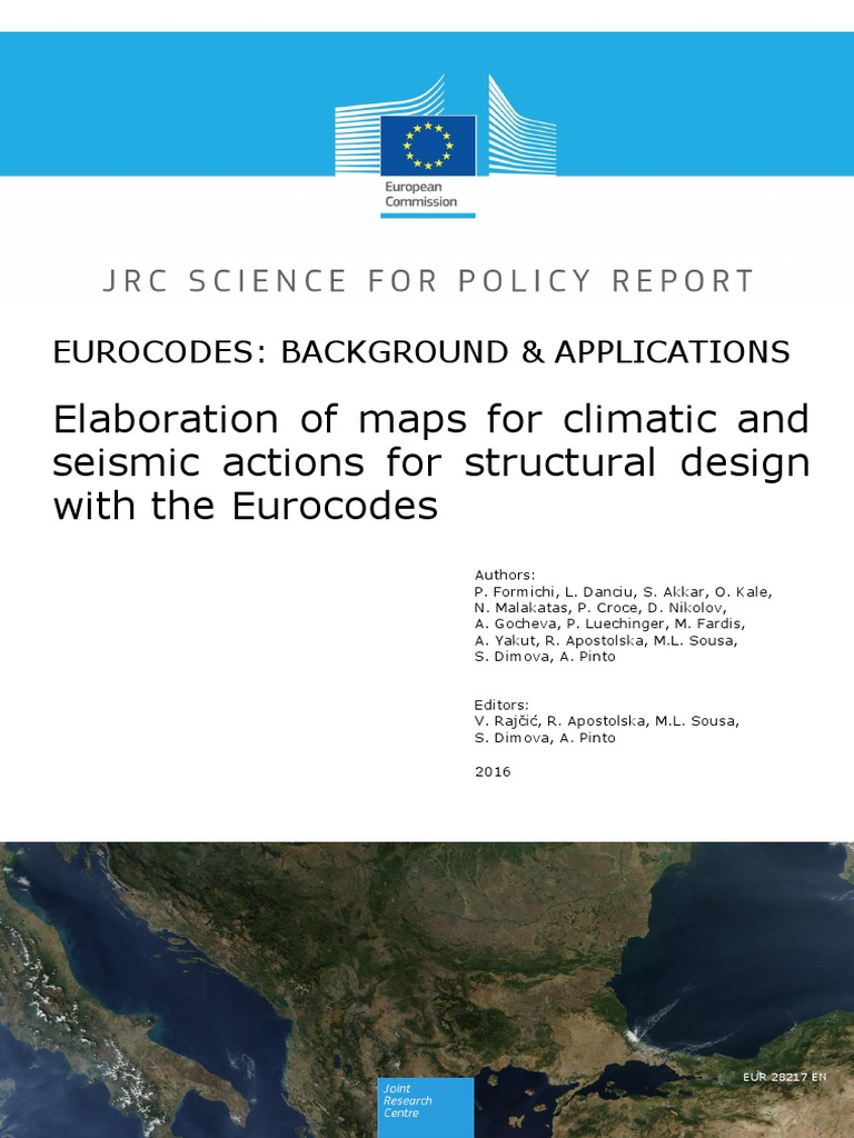 Elaboration of Maps For Climatic and Seismic Actions For Structural Design With The Eurocodes ...