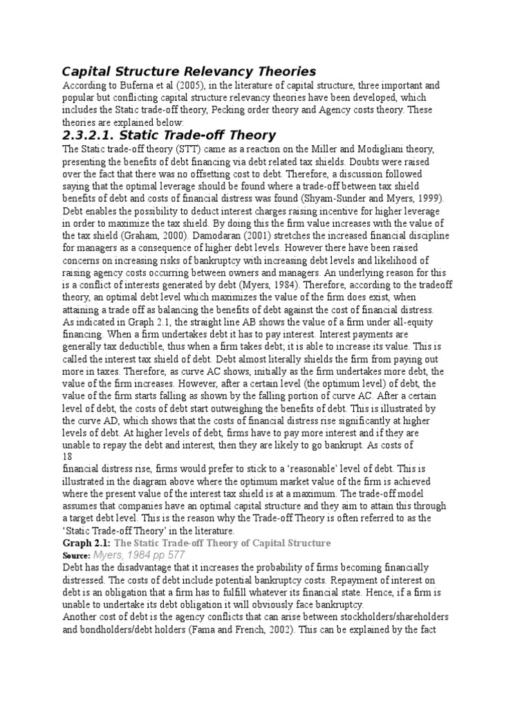 Capital Structure Theories | PDF | Capital Structure | Debt