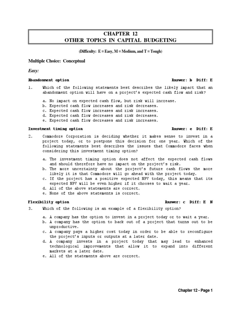 FINMAN TB Chapter13 Capital Structure and Leverage | PDF