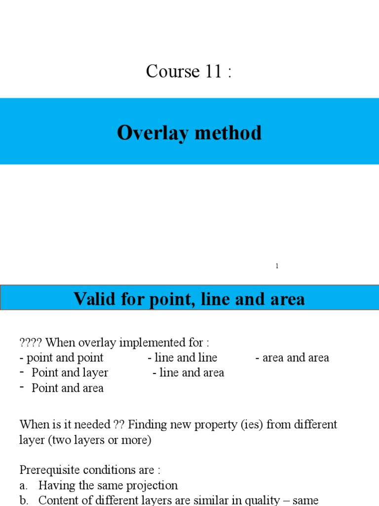 GIS Overlay Methods Explained | PDF