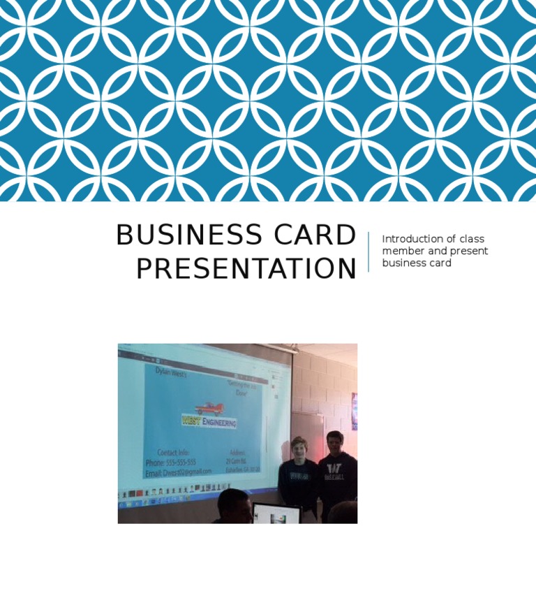 Business Card Presentation | PDF