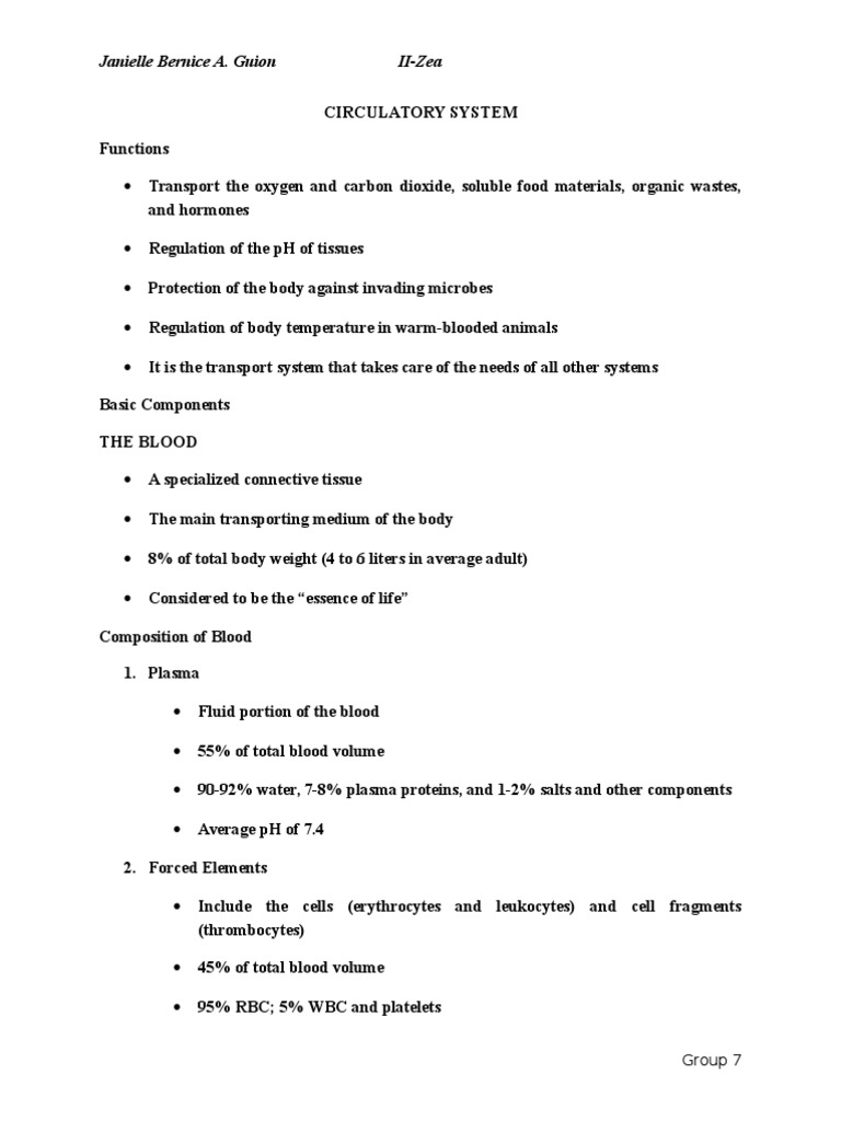 Biology - Circulatory System | PDF | Atrium (Heart) | Granulocyte