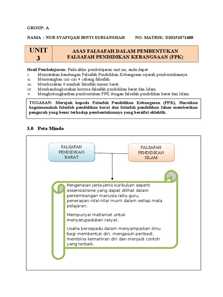 20160921170902UNIT 3 Asas Falsafah Dalam FPK | PDF | Sains & Matematika