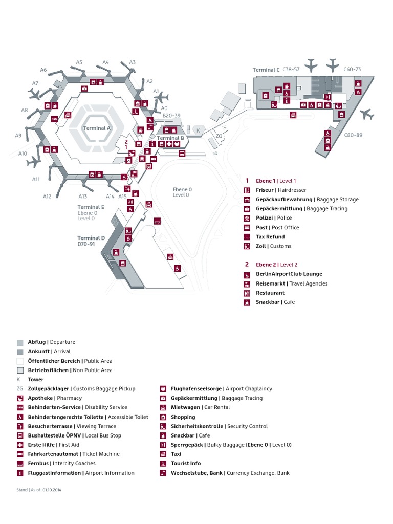 Airport Terminal Map Overview | PDF | Transport | Business