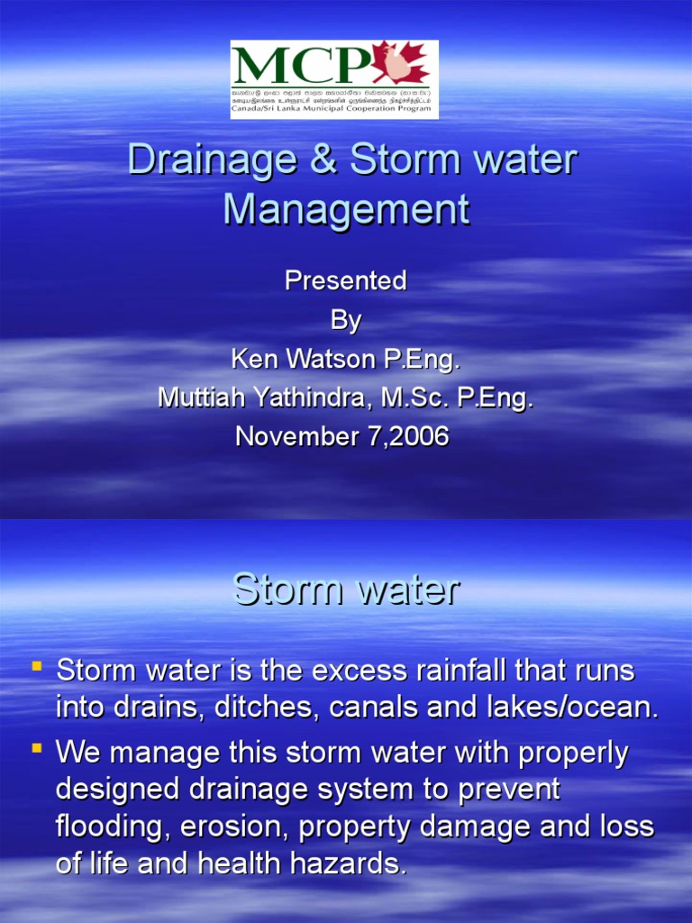 Mission 3 - FCM - Drainage & Stormwater Calculations (Nov7, 0 | PDF ...