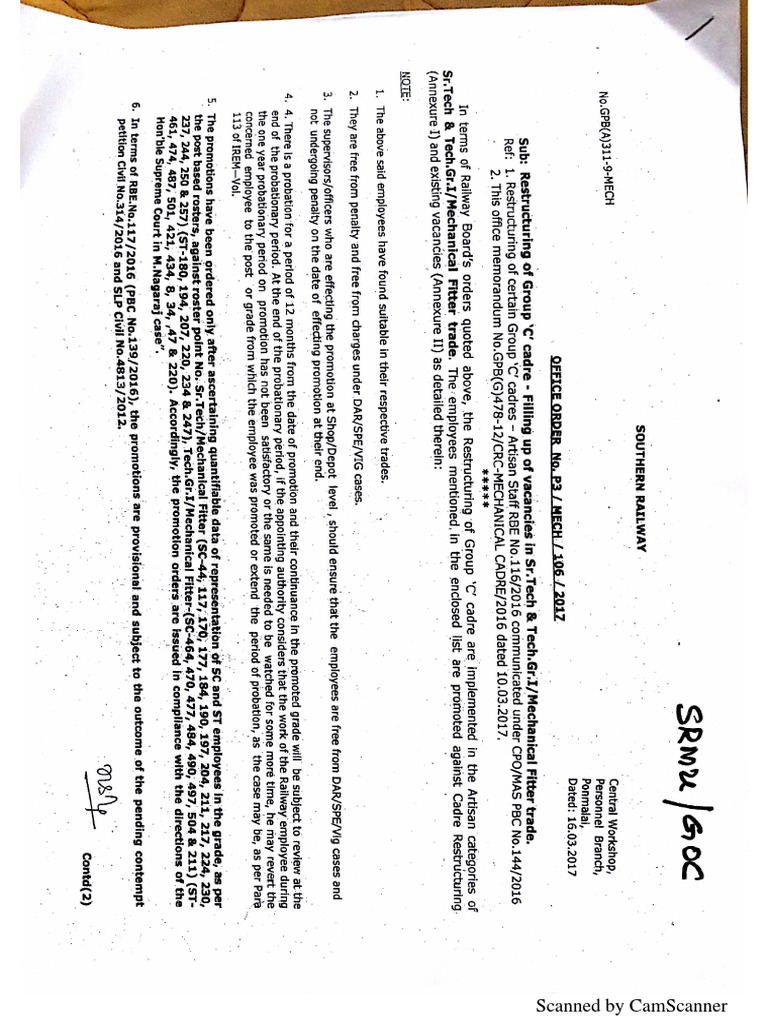 CRC Mech Fitter Srmu Goc | PDF