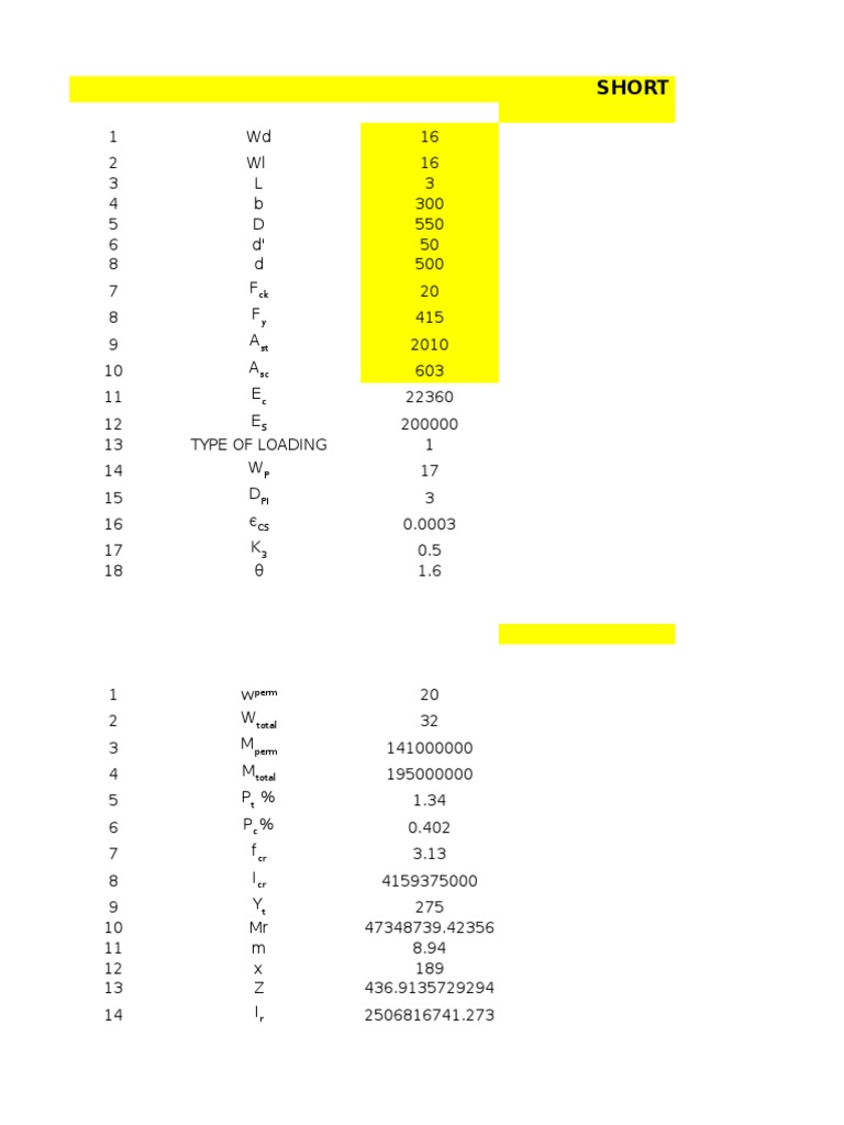 Short Term Deflection: CK y ST SC C S | Download Free PDF | Continuum ...