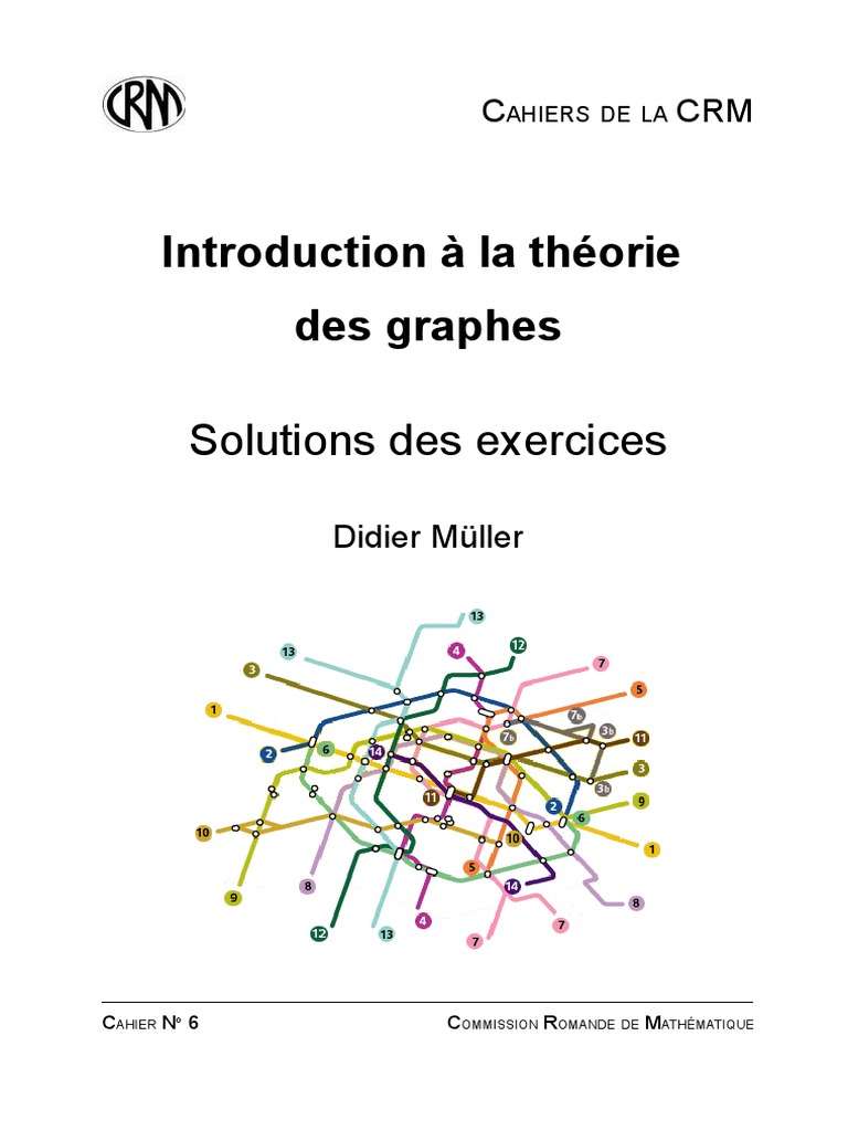Introduction À La Théorie Des Graphes Solutions Des Exercices PDF | PDF | Théorie des graphes ...