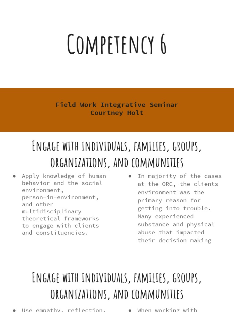 Competency 6 | PDF