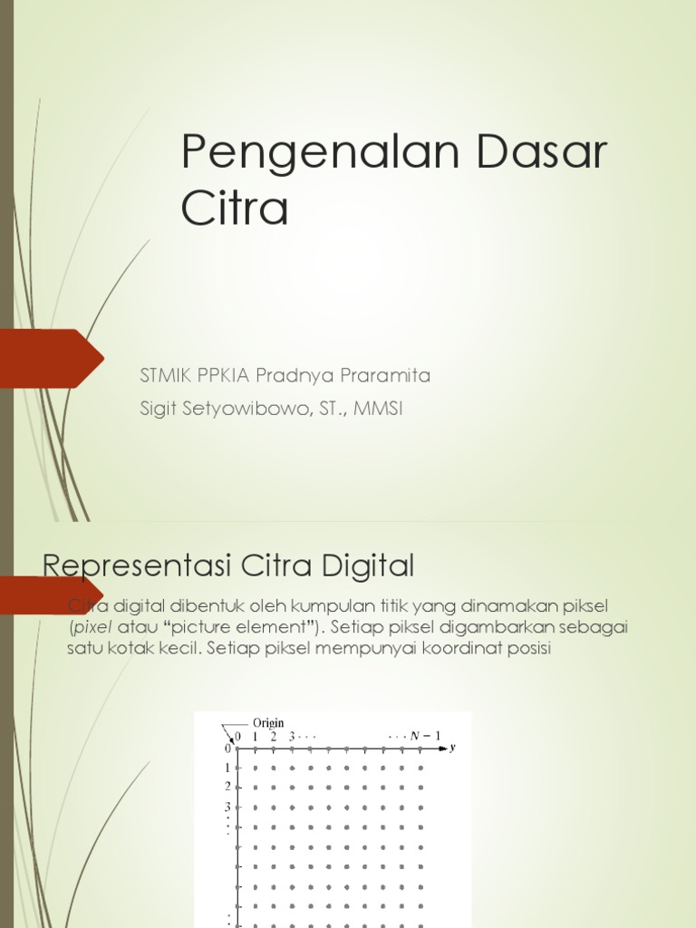 4c35e Sessi 2 Pengenalam Citra Dasar PDF | PDF