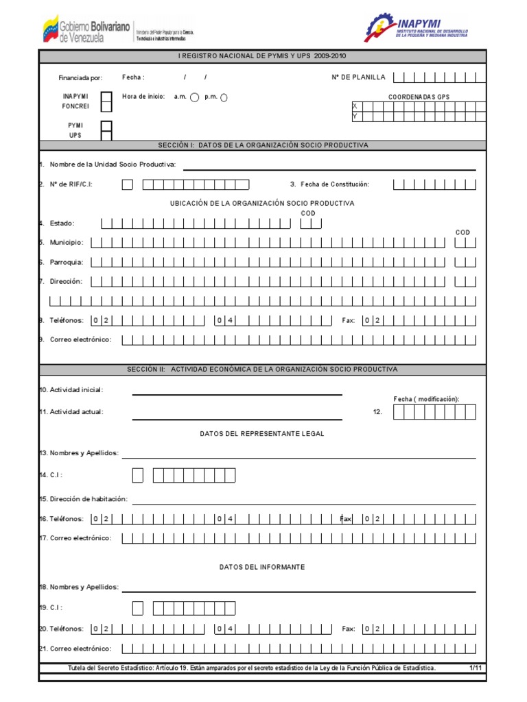 Planilla para Censo PDF | PDF