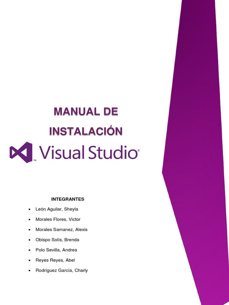 Manual de Instalacion Visual Studio | PDF | Microsoft Visual Studio ...
