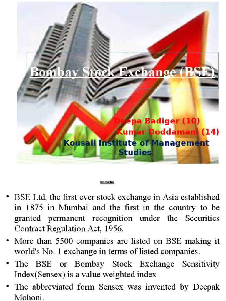 Bombay Stock Exchange (BSE) | PDF | Stocks | Securities (Finance)