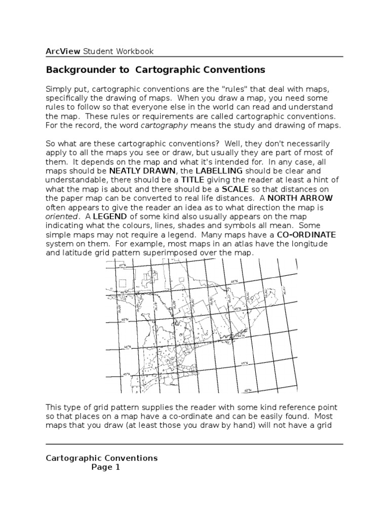 2cartographic Conventions | Map | Cartography