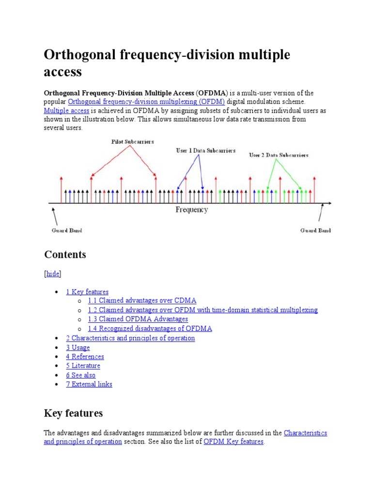 Orthogonal Frequency | PDF | Orthogonal Frequency Division Multiplexing | Channel Access Method