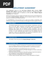 Return Service Agreement | PDF | Private Law | Employment