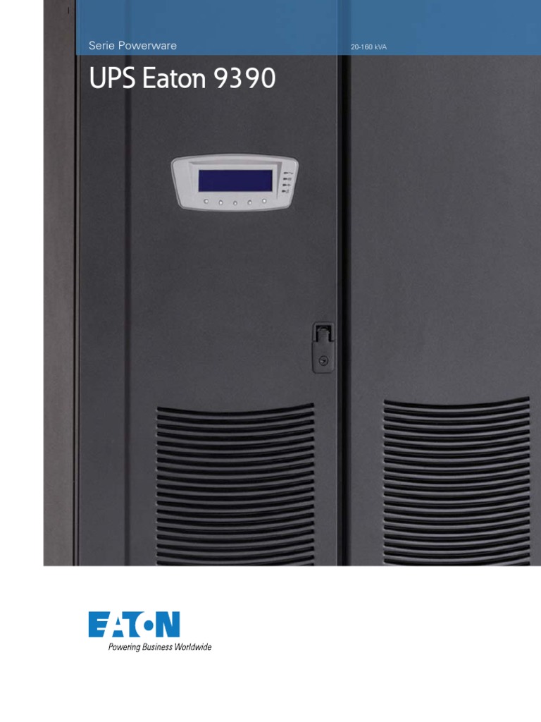Brochure Ups 9390 PDF | PDF | Batería (electricidad) | Transformador