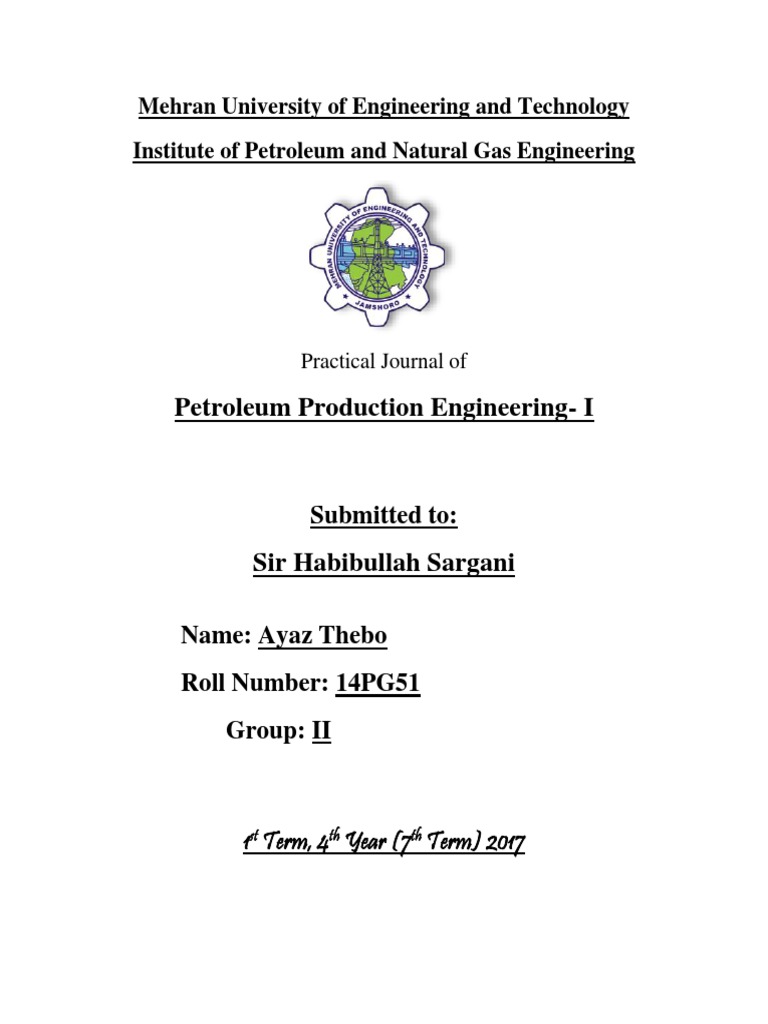 Petroleum Production Engineering-I | PDF | Computers